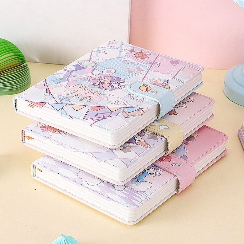 Magic Girl Journal/planner - Kawaii Notebook Soft Leather Cover Anime ...
