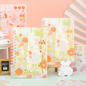 Flower Garden Notebook Gift Set Comes With Journal, Notepad, Stickers ...
