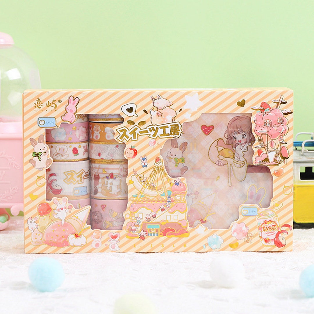 Anime Girl Washi Tape Set - 10 Rolls Washi Tape, 10 Stickers, Planner ...