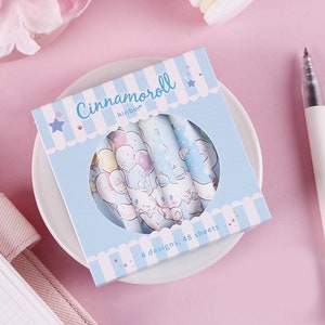 48 Pages Cinnamoroll Big Notepad With Designed Box 4 Designs Memo Pad ...