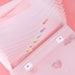 Cute Pink Peach File Folder 13 Pocket Folder Decorative Document Keeper ...