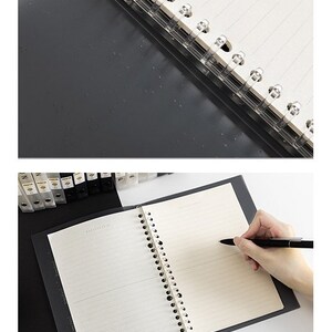 B5 Transparent Loose Leaf Notebook - 40 Pages With PVC Cover Notebooks ...