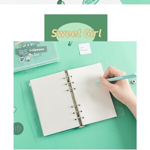 A6 Loose Leaf Diary with Stickers PVC Cover notebooks | Etsy