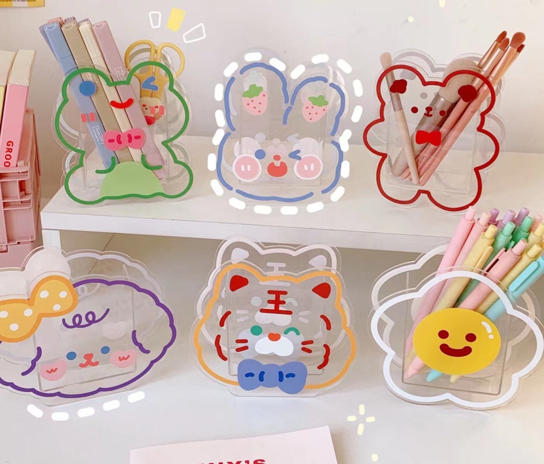Cute Cartoon Anima Pen Holder Animal Desk Accessories - Etsy