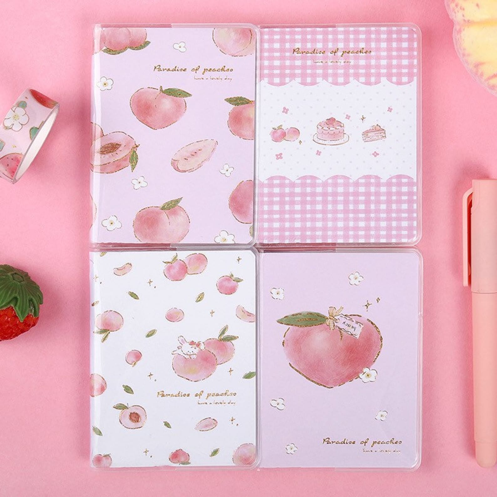 A7 Pink Peach Notes Cuadernos pequeños rosados Notas de | Etsy