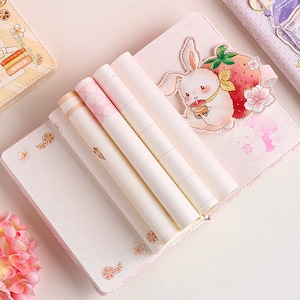 A5 Cute Animal Journal With Cute Bookmark - 224 Pages Soft Leather ...