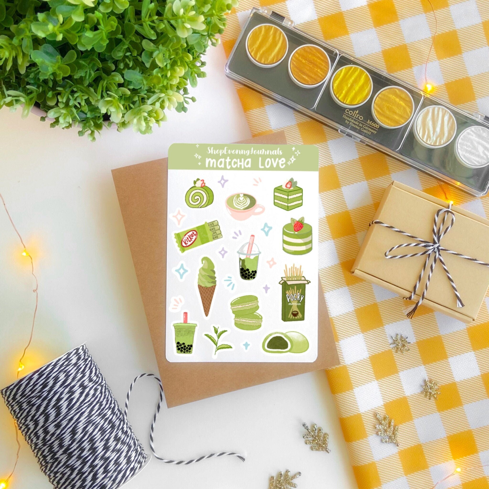 Matcha Love Sticker Sheet Bullet Journal Stickers Planner - Etsy