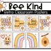 Bee Kind Retro Classroom Posters Bulletin Board Decor Bee - Etsy