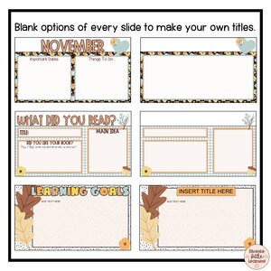 Fall Themed Google Slides Templates - Etsy