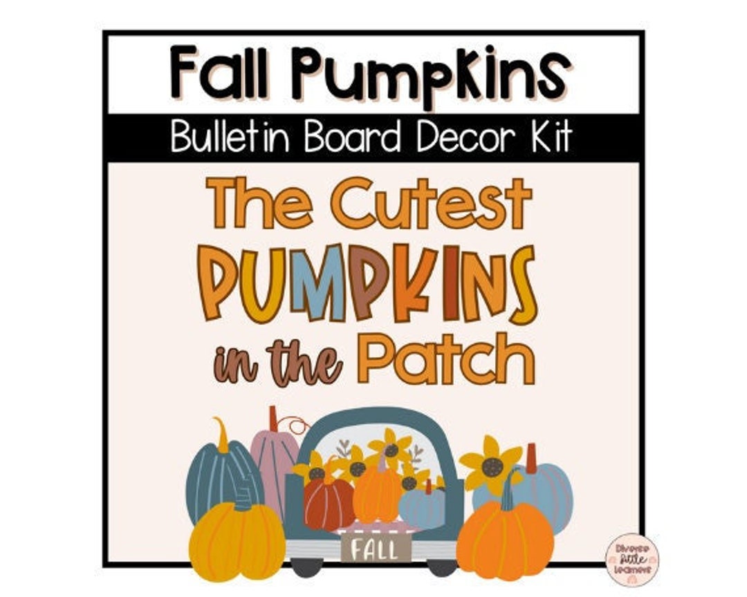 Fall Pumpkins Themed Bulletin Board Decor | Writing Activity | the ...