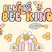 Bee Kind Retro Bulletin Board Decor | Writing Craft & Template ...