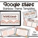 Rainbow Themed Google Slides Templates | Digital - Etsy