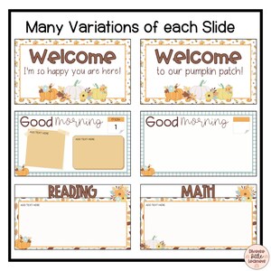 Fall Themed Google Slides Templates - Etsy