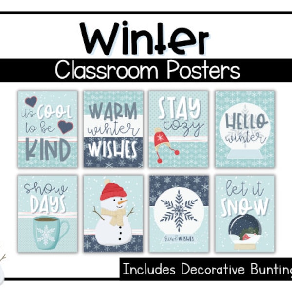 Winter Classroom - Etsy