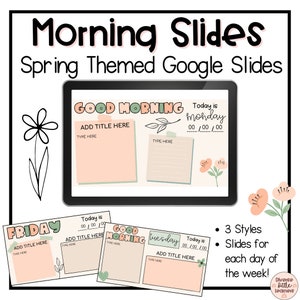 Morning Slides Templates for Google Slides | Seasonal Bundle ...