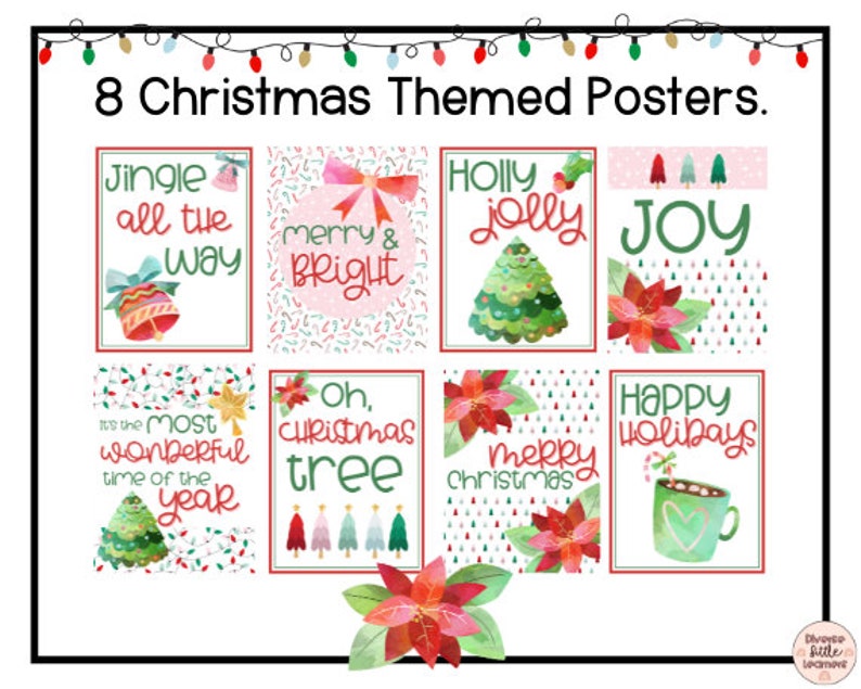 Christmas Classroom Posters | Bulletin Board Decor - Etsy