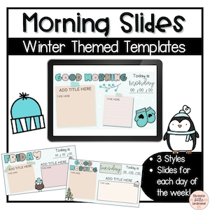Morning Slides Templates for Google Slides | Seasonal Bundle ...