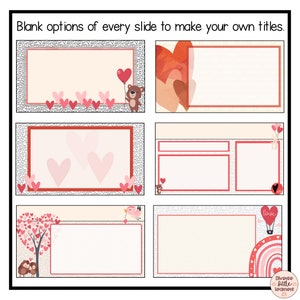 Valentine's Day Themed Google Slides Templates | February | Digital ...