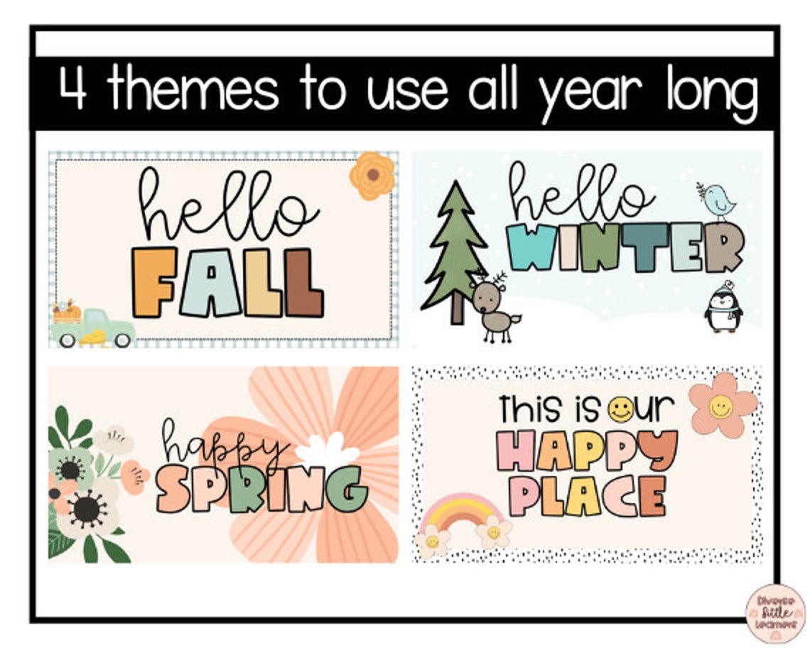 Morning Slides Templates for Google Slides | Seasonal Bundle ...