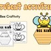 Bee Kind Retro Bulletin Board Decor | Writing Craft & Template ...