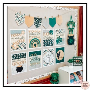 St. Patrick's Day Classroom Posters | Bulletin Board Decor | March ...