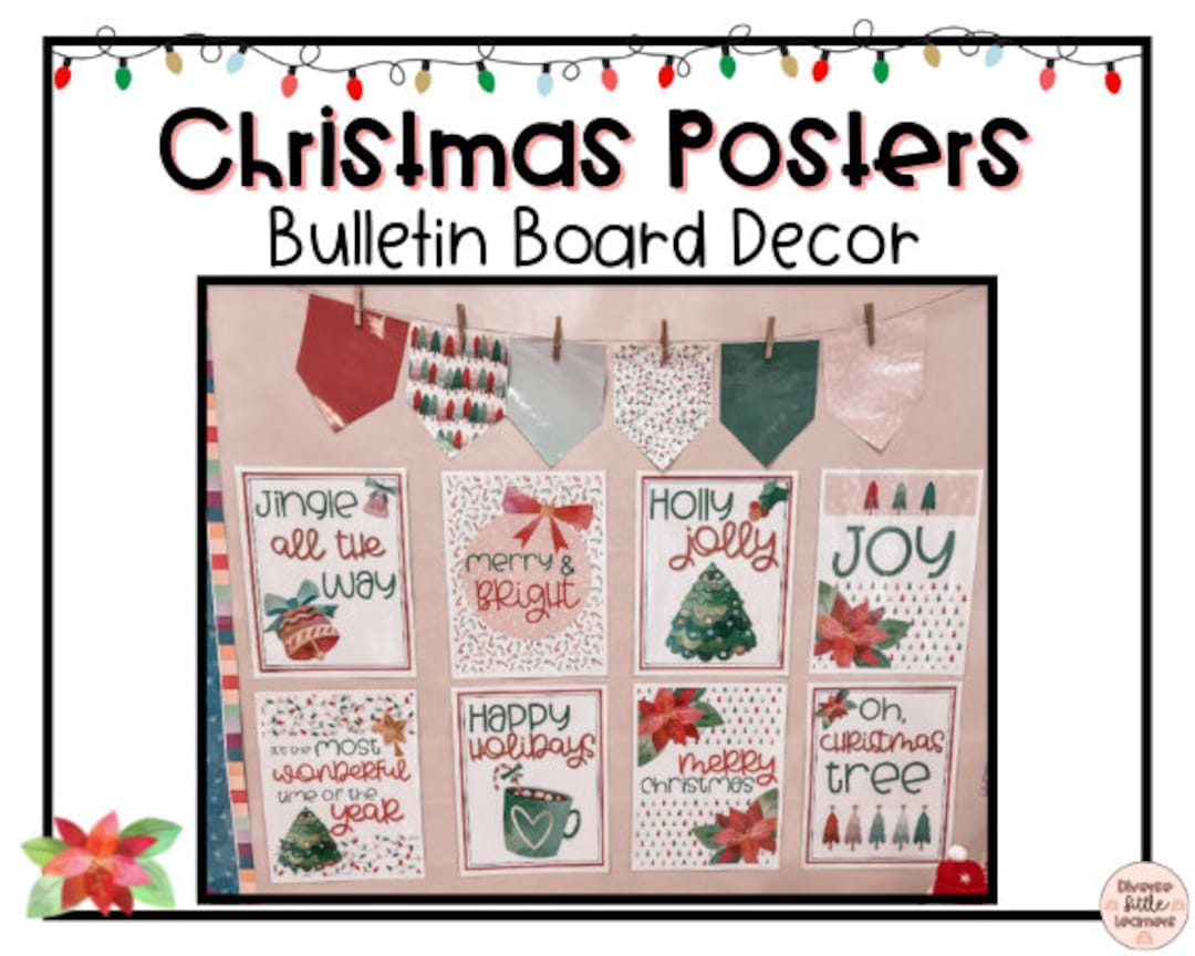 Christmas Classroom Posters | Bulletin Board Decor - Etsy
