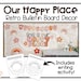 Our Happy Place Bulletin Board Decor | Writing Activity | Retro Theme ...