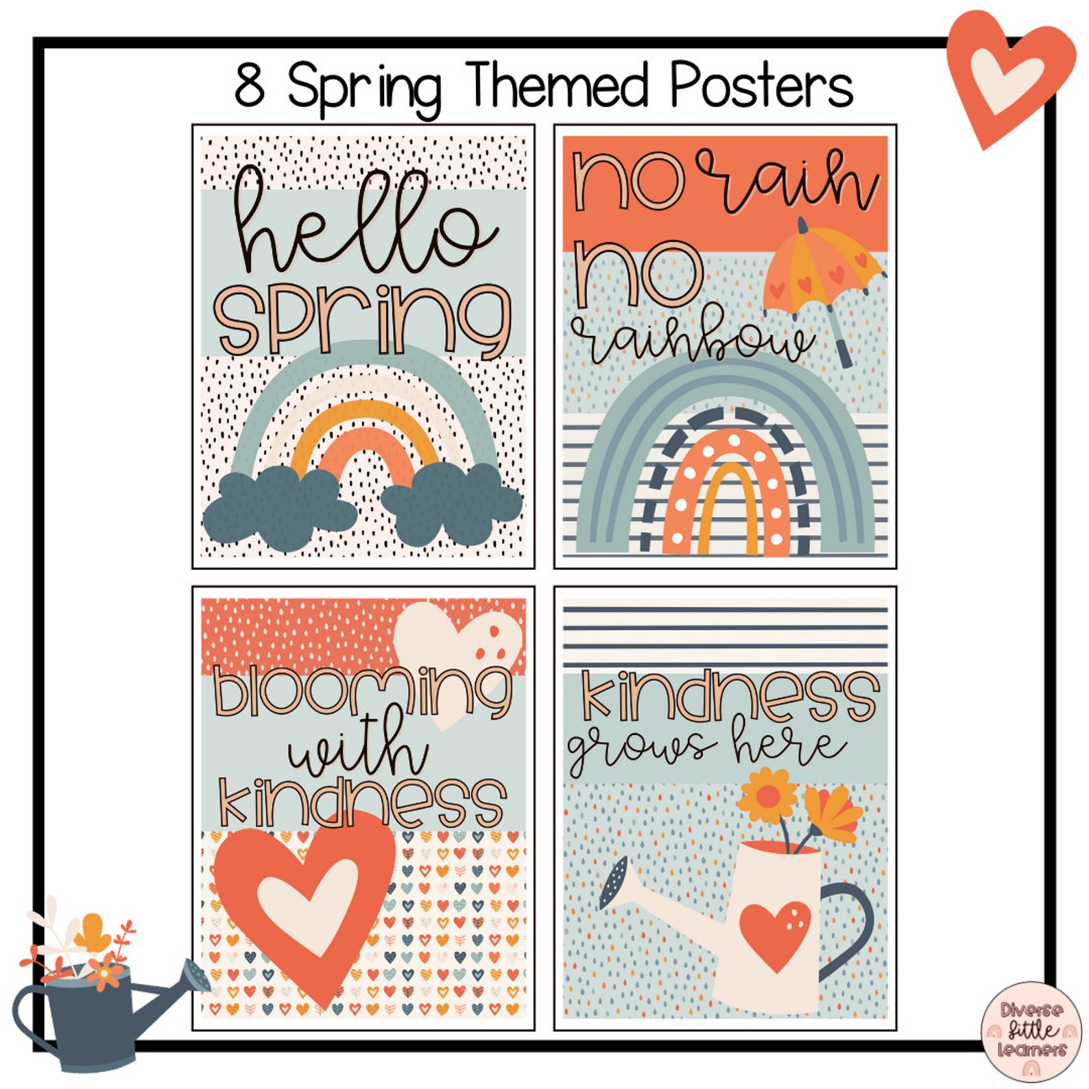 Spring Themed Classroom Posters Bulletin Board Decor - Etsy