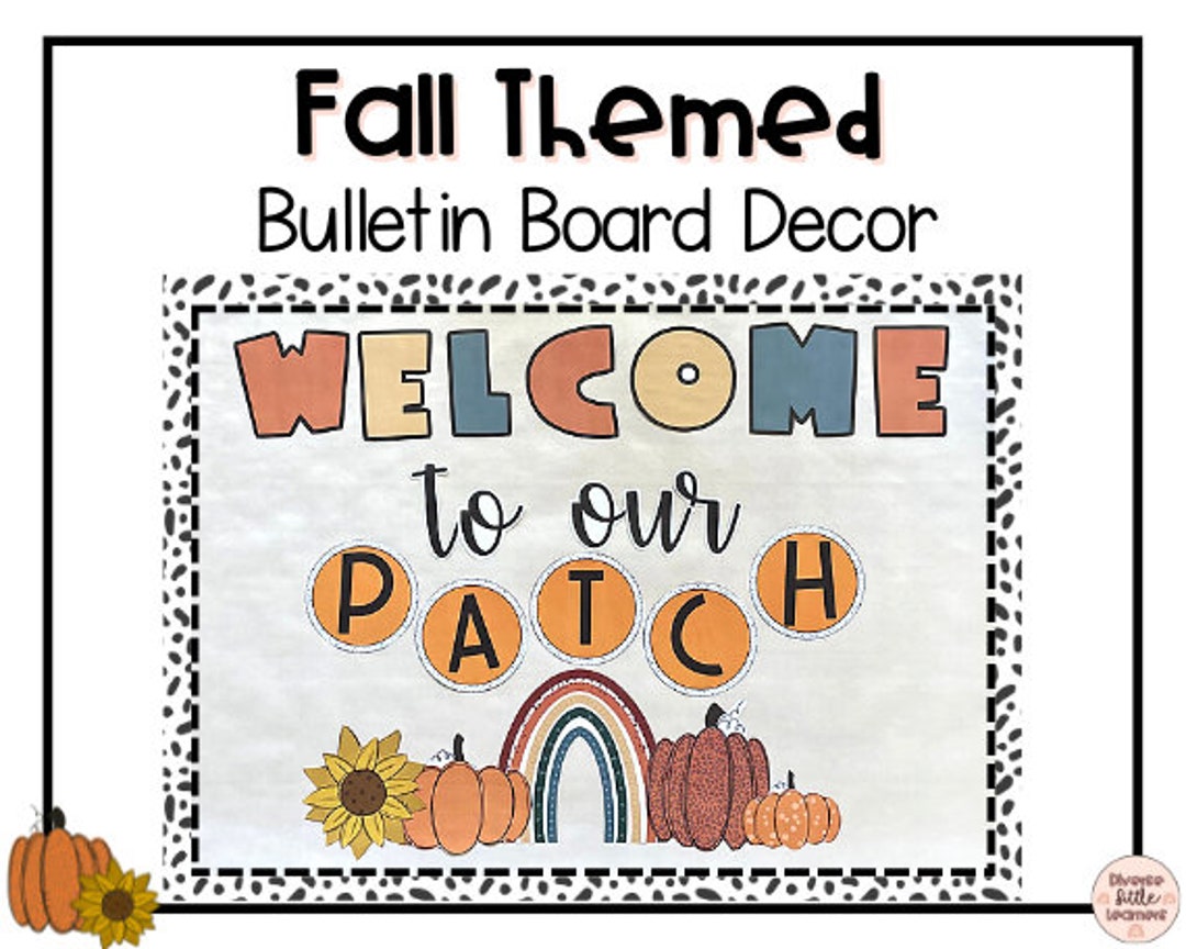 Fall Themed Bulletin Board Decor | Writing Activity | Welcome to Our ...