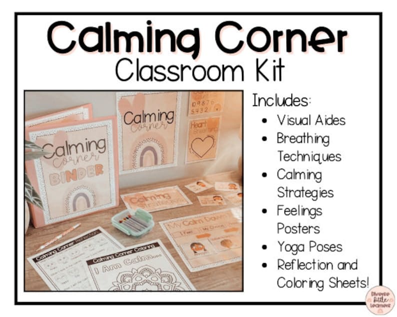 Calm Down Corner | Yoga Cards | Calming Strategies | Breathing ...