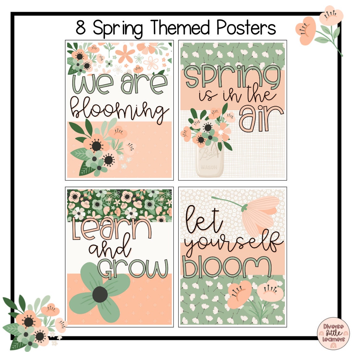 Spring Themed Classroom Posters | Bulletin Board Decor - Etsy