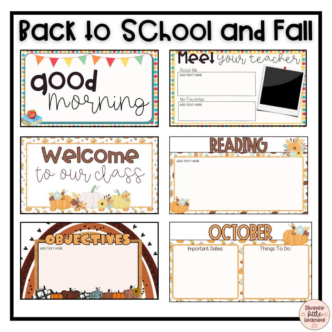 Google Slides Templates | Year Long Bundle | Classroom Management - Etsy