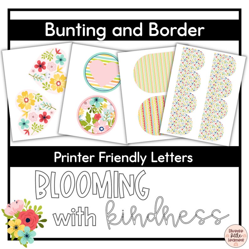 Spring Bulletin Board Decor | Writing Activity | Blooming With Kindness ...