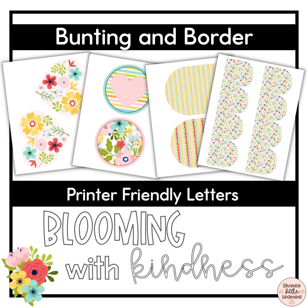 Spring Bulletin Board Decor | Writing Activity | Blooming With Kindness ...