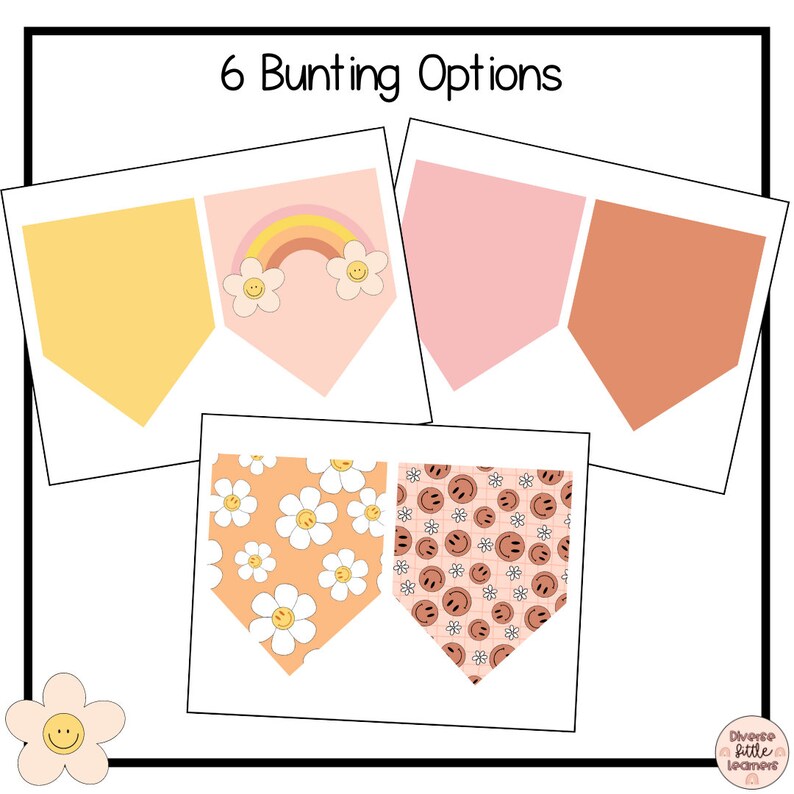 Our Happy Place Classroom Posters | Bulletin Board Decor | Retro Theme ...