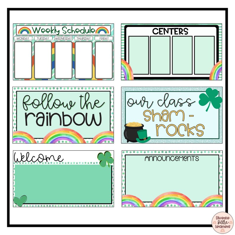 St. Patrick's Day Themed Templates for Google Slides Templates | March ...