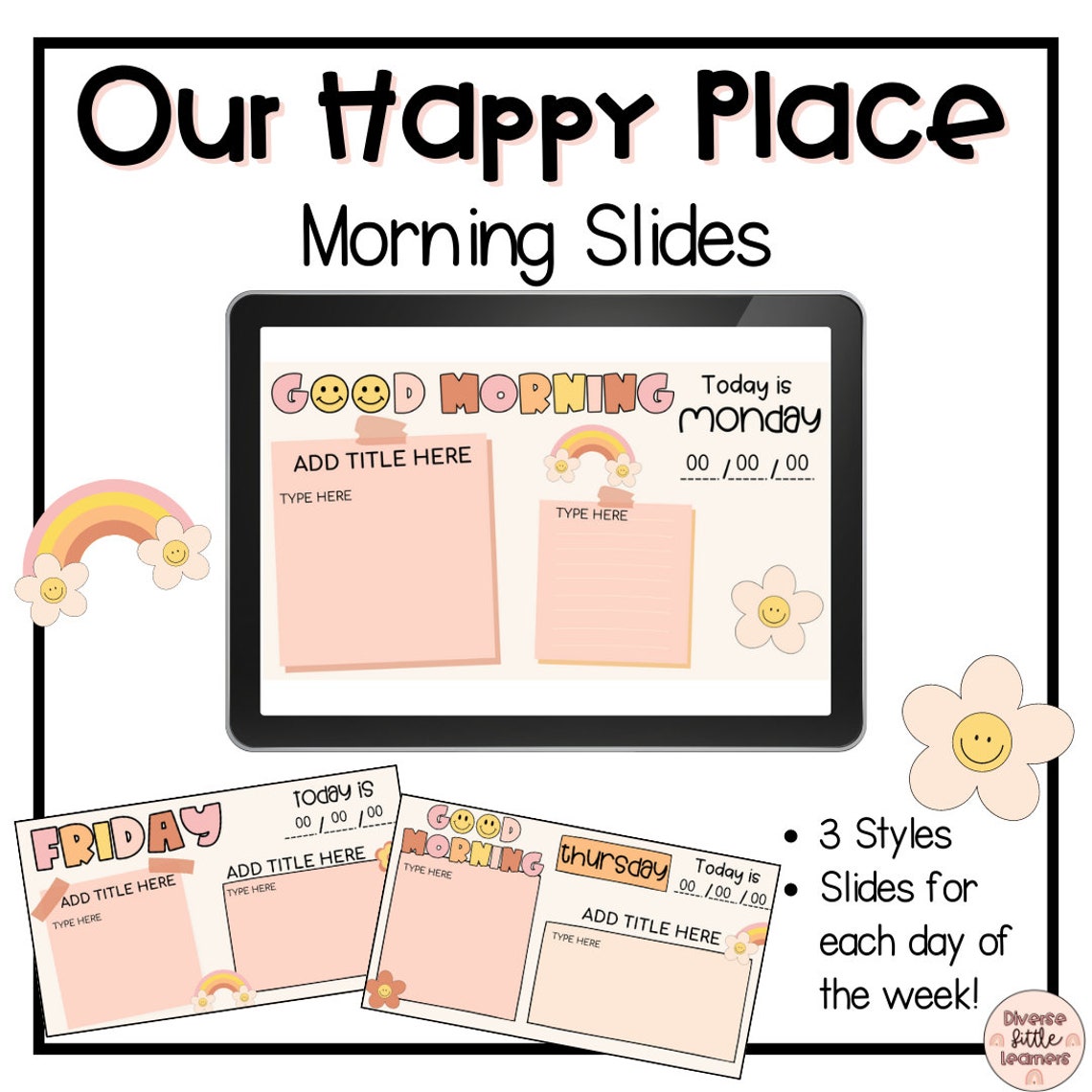Morning Slides Templates for Google Slides | Seasonal Bundle ...