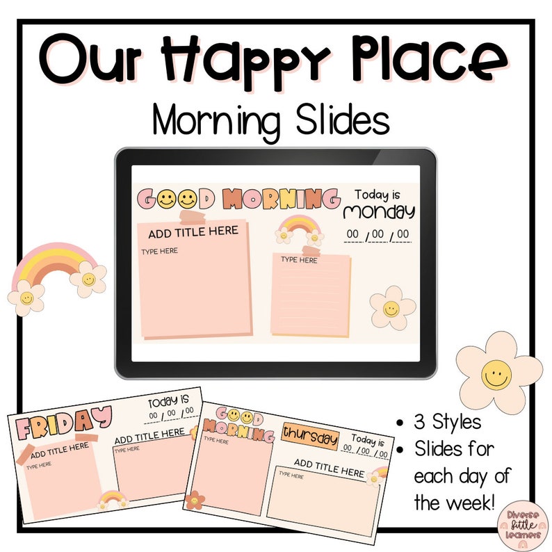 Morning Slides Templates for Google Slides | Seasonal Bundle ...