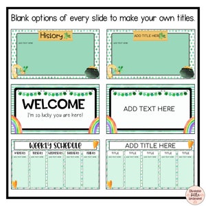 St. Patrick's Day Themed Templates for Google Slides Templates | March ...