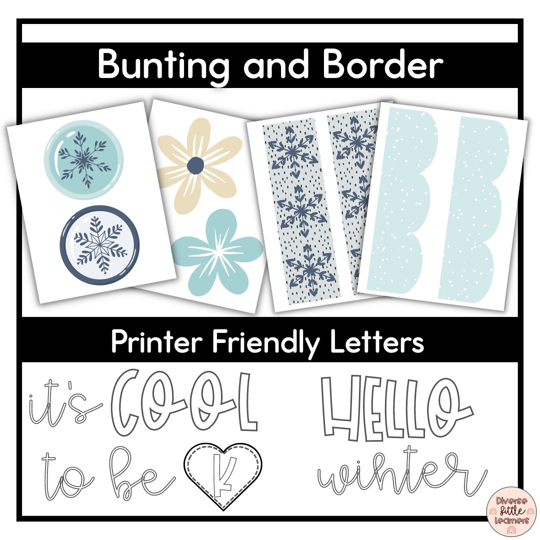 Winter Bulletin Board Decor | It's Cool to Be Kind | Snow Globe Writing ...