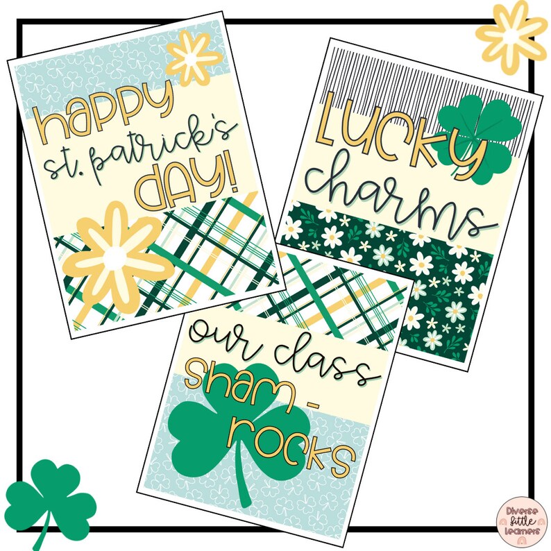 St. Patrick's Day Classroom Posters | Bulletin Board Decor | March ...