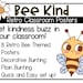 Bee Kind Retro Classroom Posters | Bulletin Board Decor | Bee Theme ...