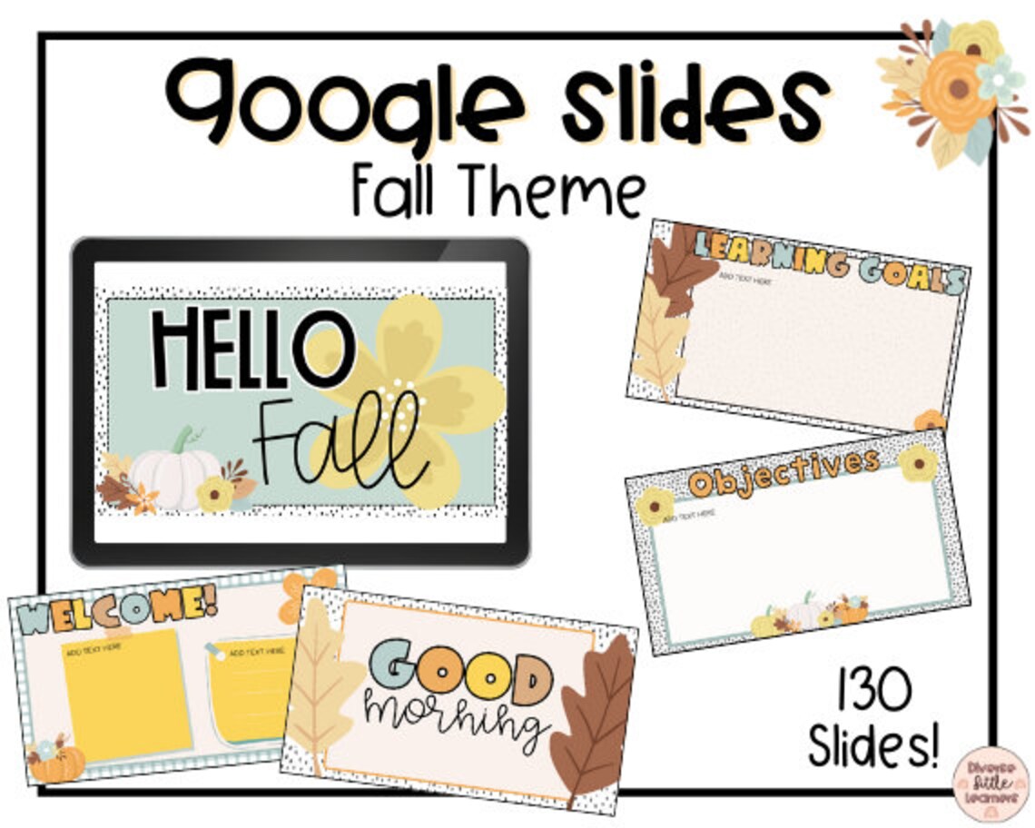 Fall Themed Google Slides Templates - Etsy