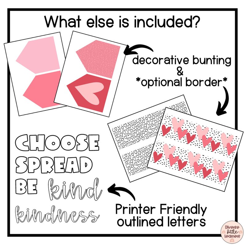 Valentine's Day Bulletin Board Decor | Kindness Theme | Writing ...