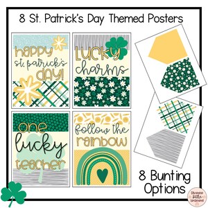 St. Patrick's Day Classroom Posters | Bulletin Board Decor | March ...