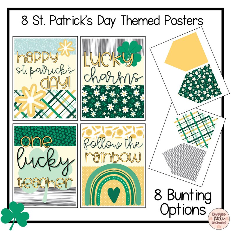 St. Patrick's Day Classroom Posters | Bulletin Board Decor | March ...