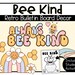 Bee Kind Retro Bulletin Board Decor | Writing Craft & Template ...