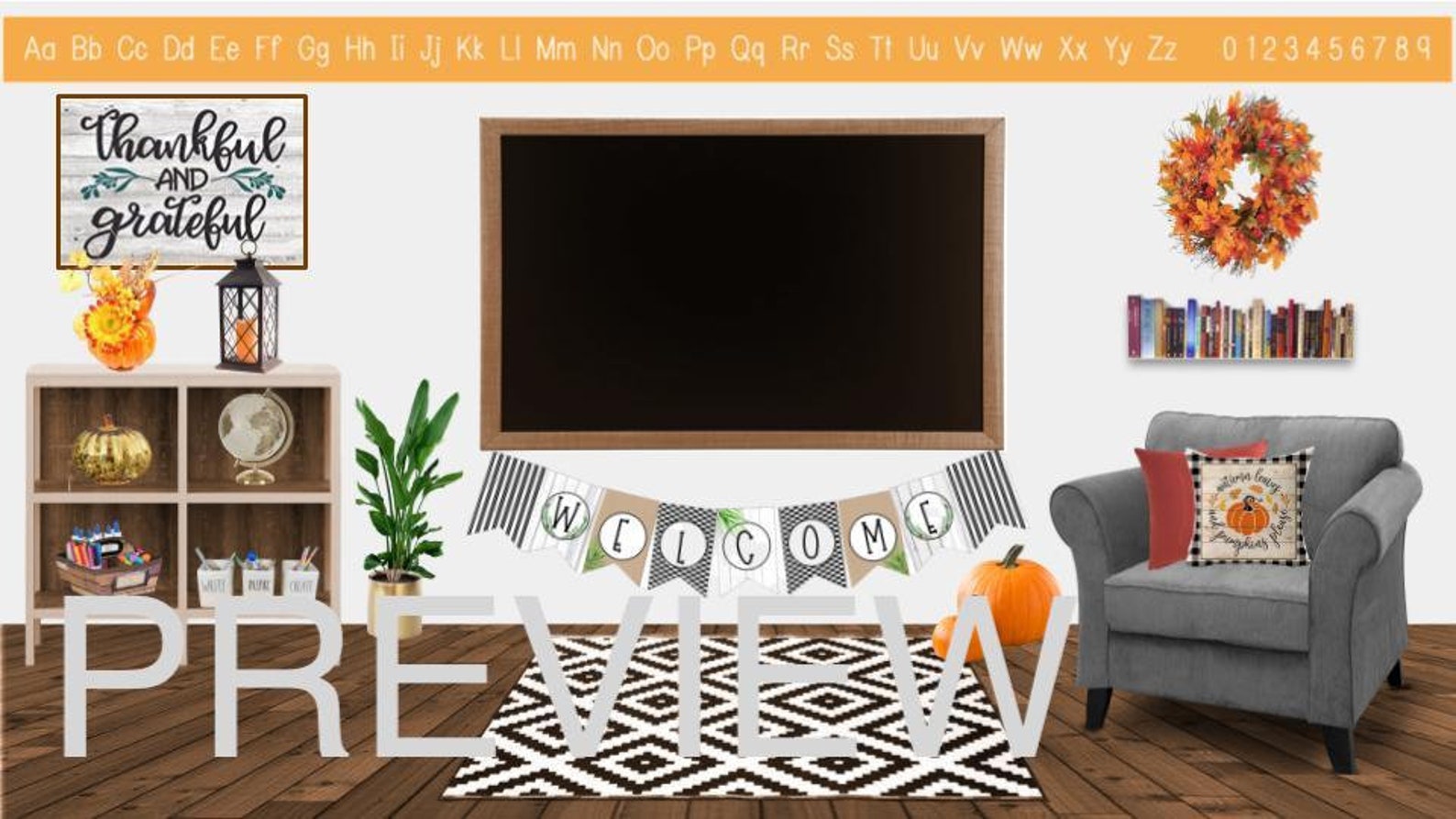 Bitmoji Virtual Classrooms Fall Themed | Etsy