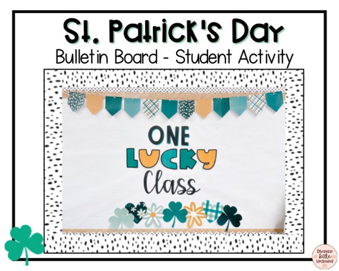 St. Patrick's Day Bulletin Board Decor | March Writing | Lucky Theme - Etsy