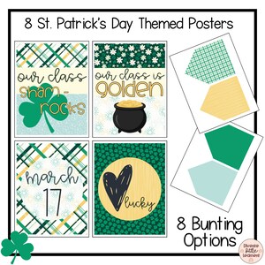 St. Patrick's Day Classroom Posters | Bulletin Board Decor | March ...